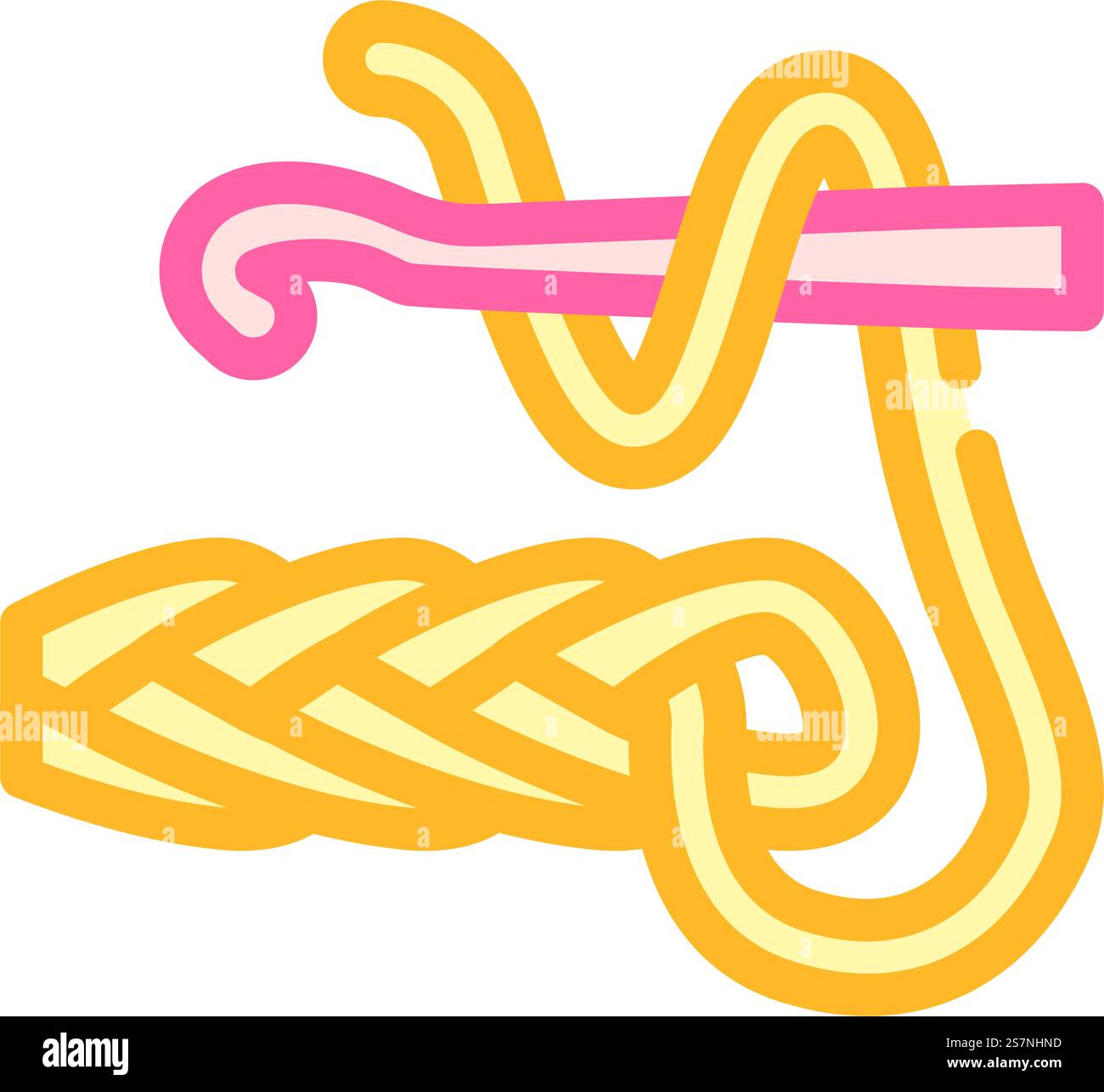 crochet knitting wool color icon vector. crochet knitting wool sign ...