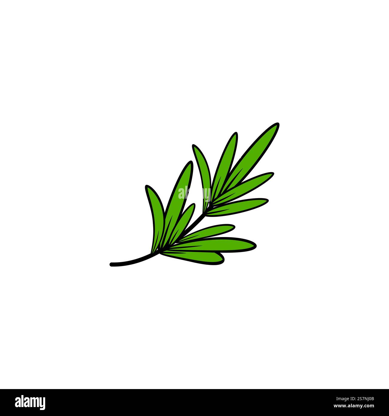 Rosemary logo vector illustration template business element and symbol ...