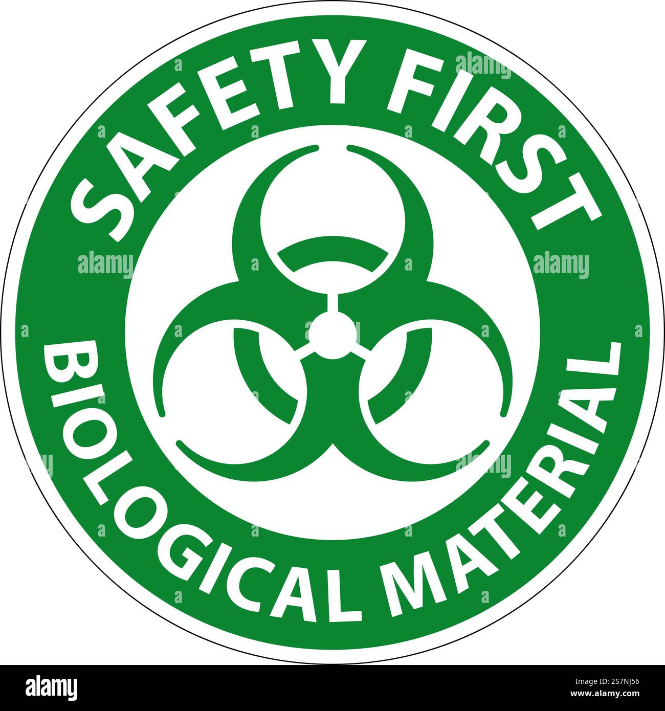 Safety First Label Biological Material Sign Stock Vector Image & Art ...