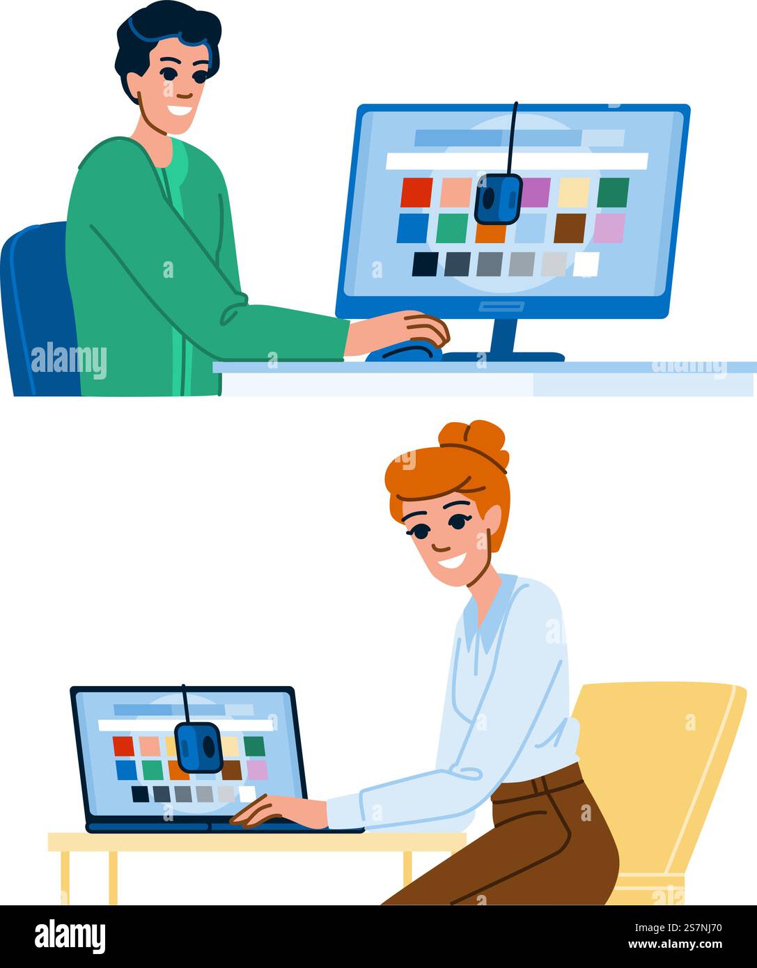 Digital Calibrate Monitor Vector Display Equipment Technology Tool Management Screen Digital