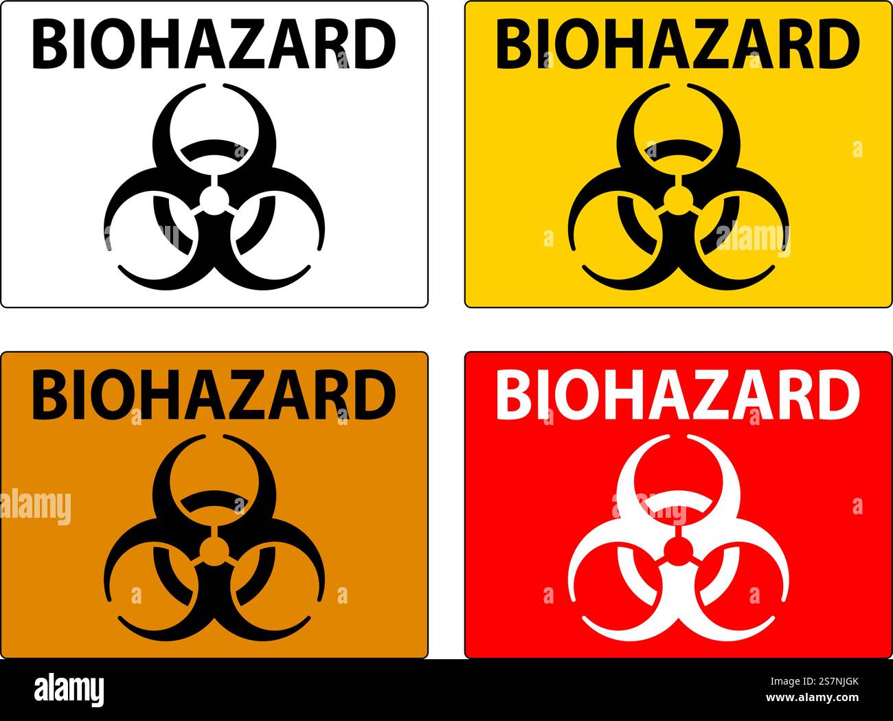 Biohazard Sign, Biohazard with Symbol Stock Vector Image & Art - Alamy