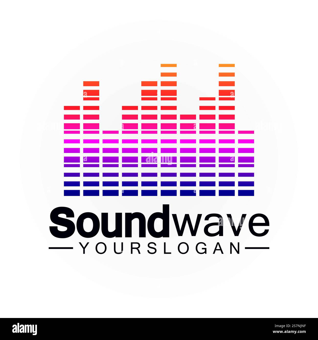 Sound wave logo and symbol vector Stock Vector Image & Art - Alamy