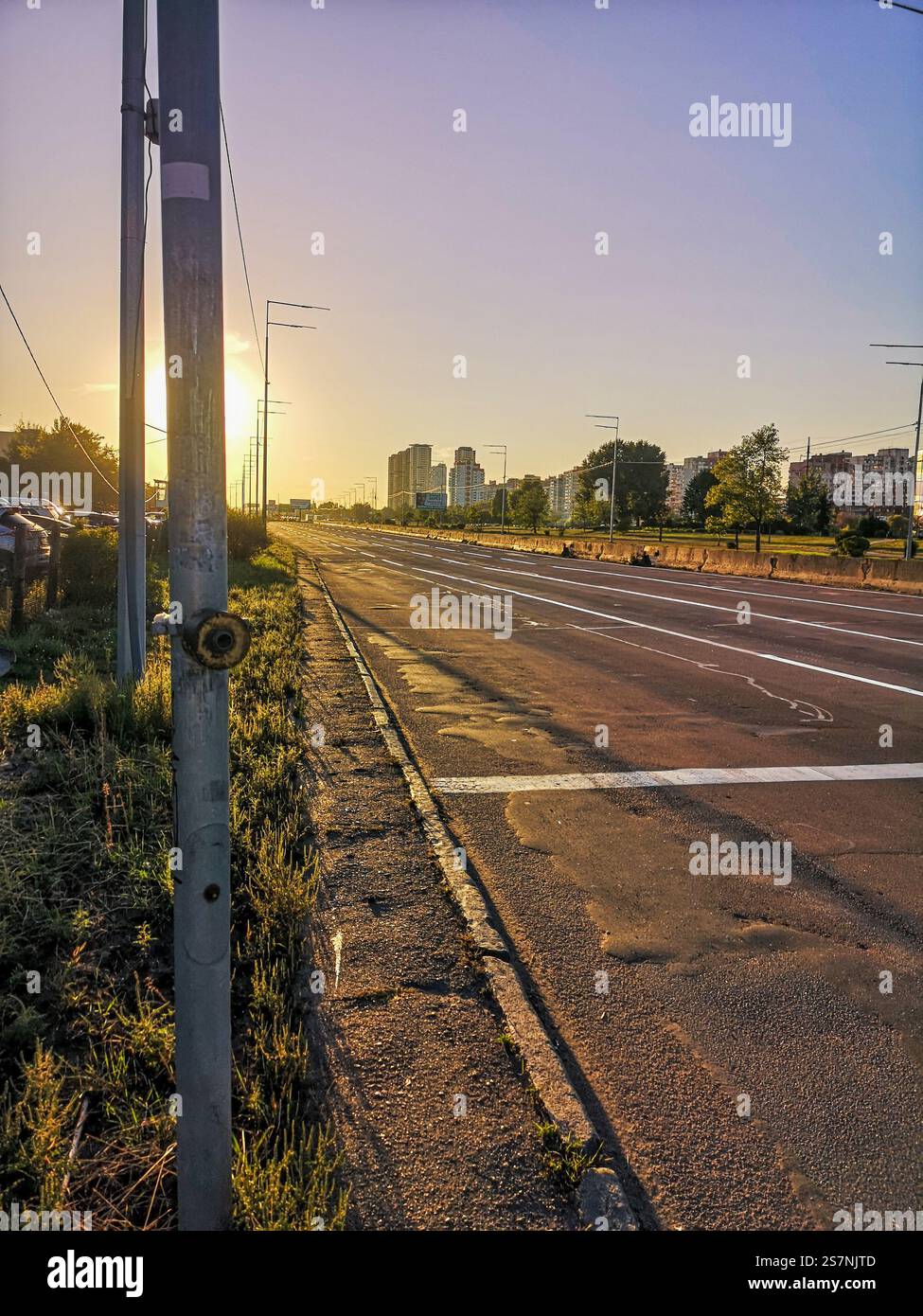 A road in suburban Kyiv, Ukraine Stock Photo - Alamy