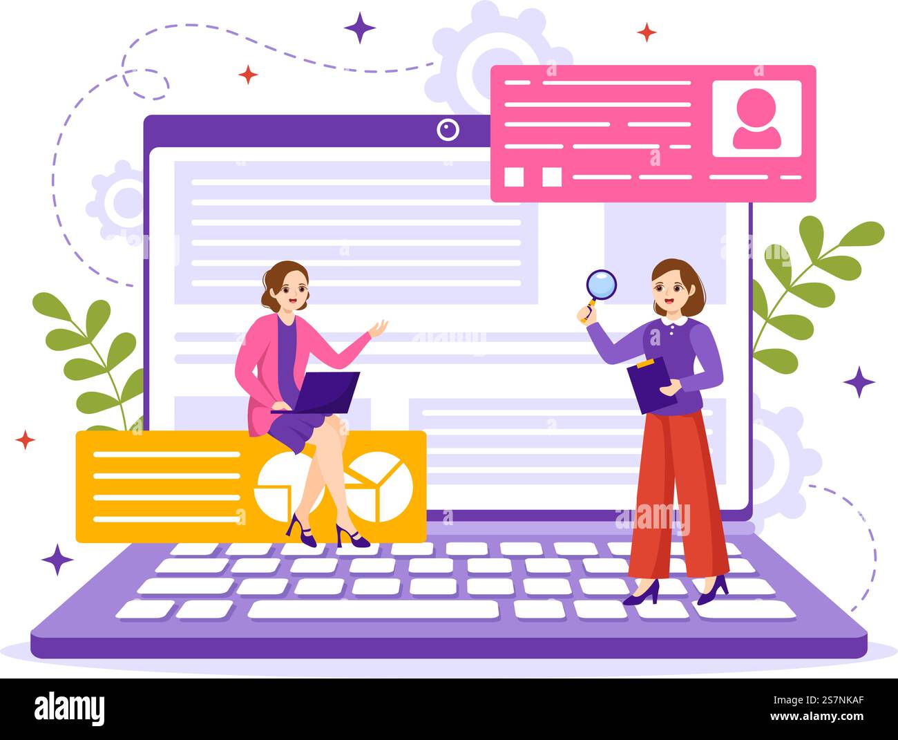 Software Testing Vector Illustration With Application Engineering