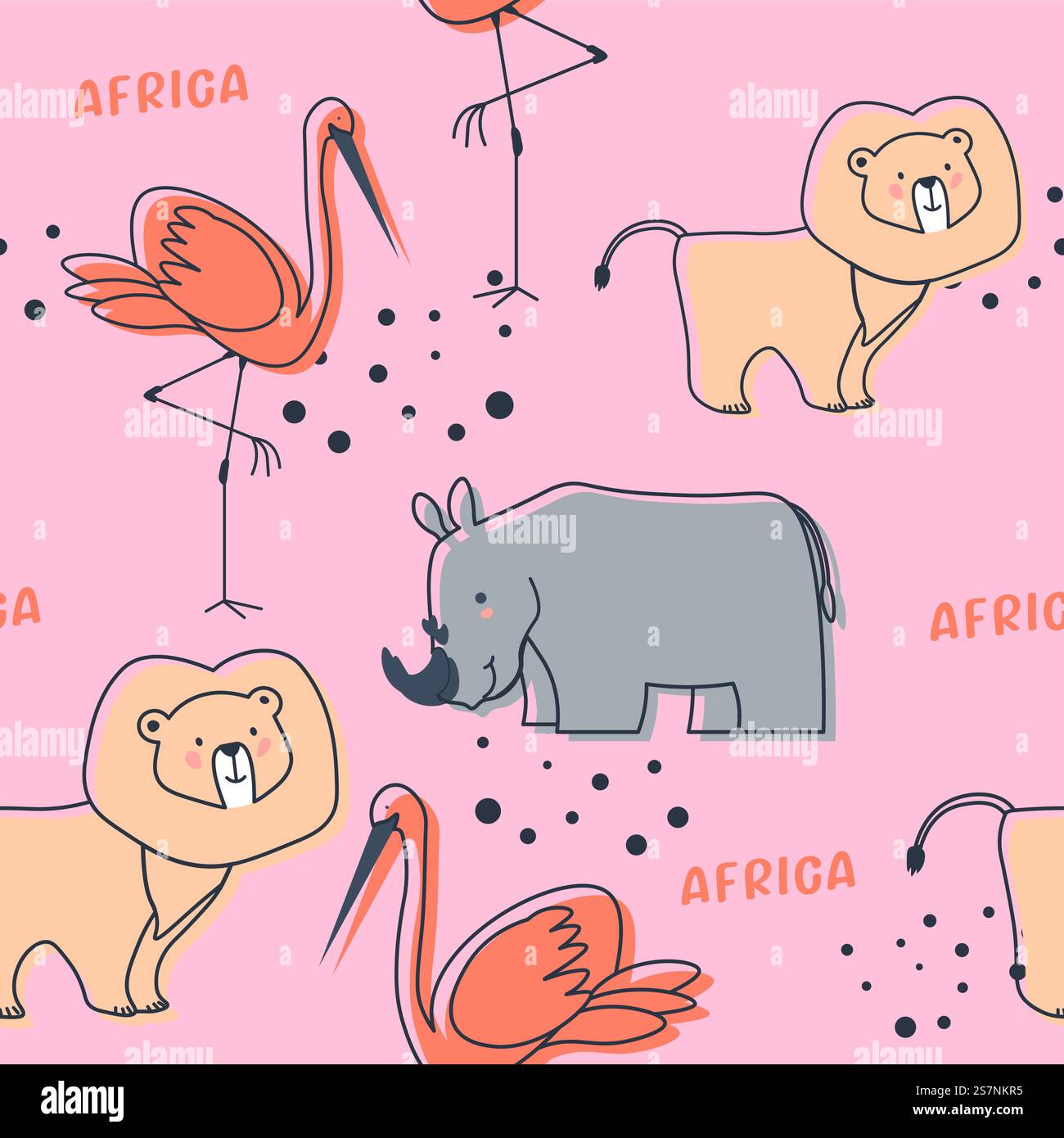 African animals behavior Stock Vector Images - Alamy