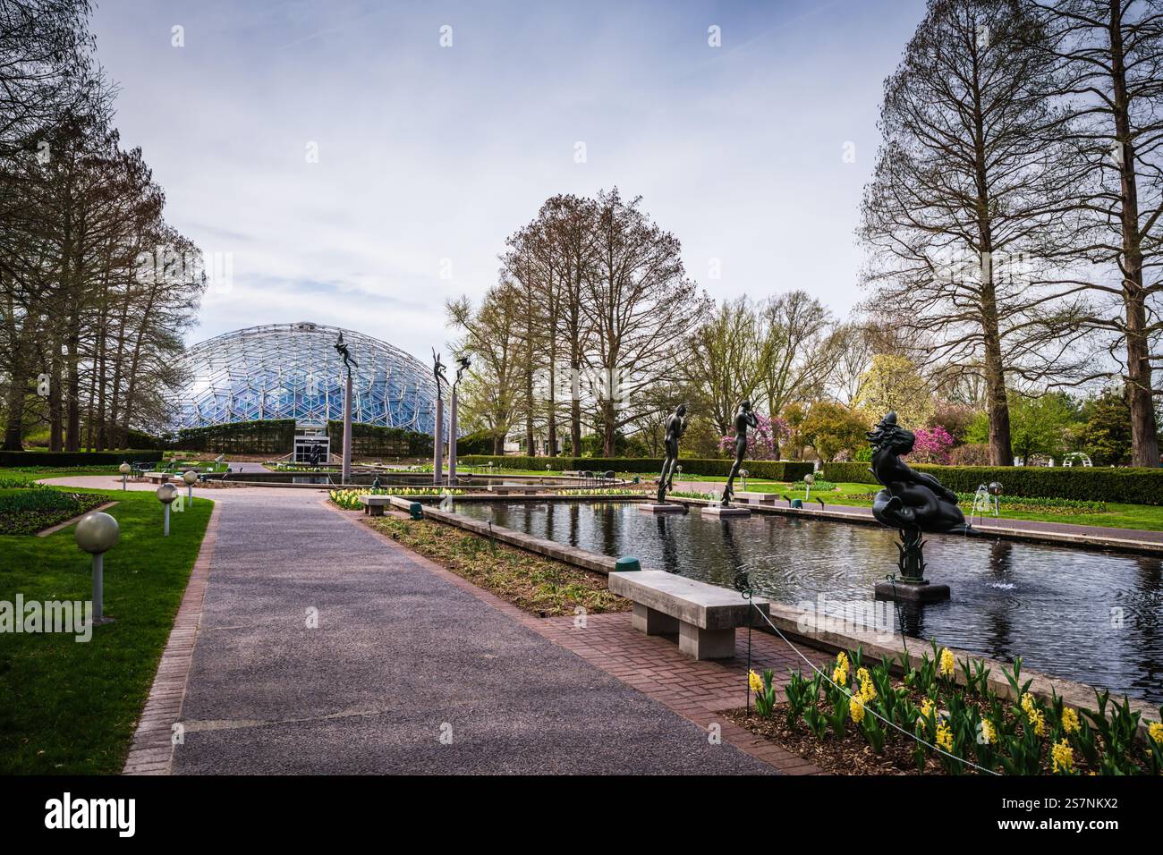 St. Louis, MO USA - April 9, 2019: Climatron, world's first geodesic ...