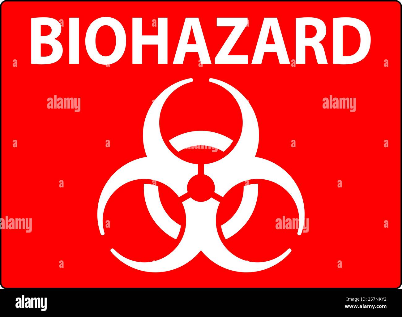 Biohazard Sign, Biohazard with Symbol Stock Vector Image & Art - Alamy