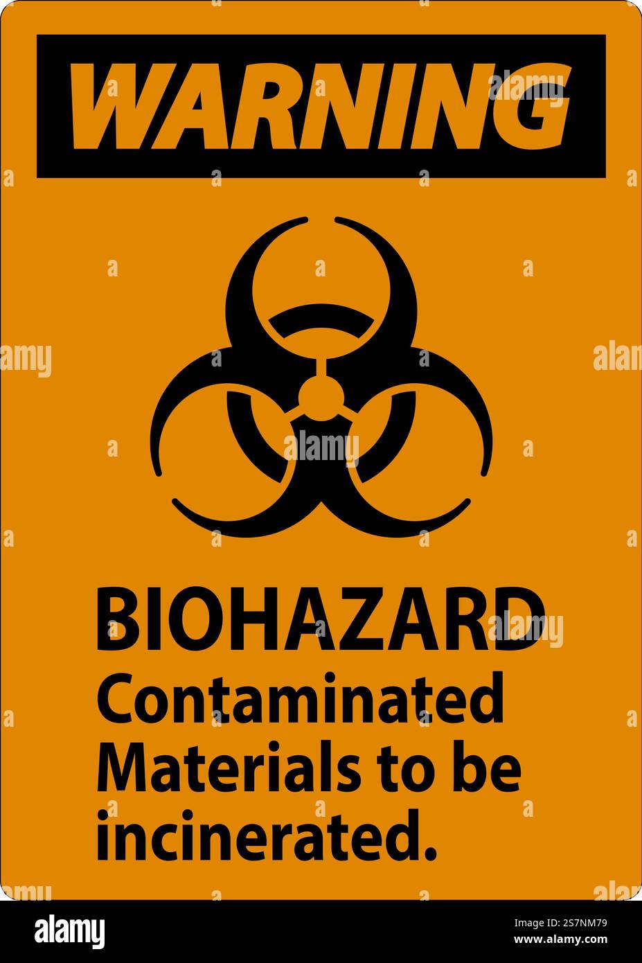 Biohazard Warning Label Biohazard Contaminated Materials To Be ...