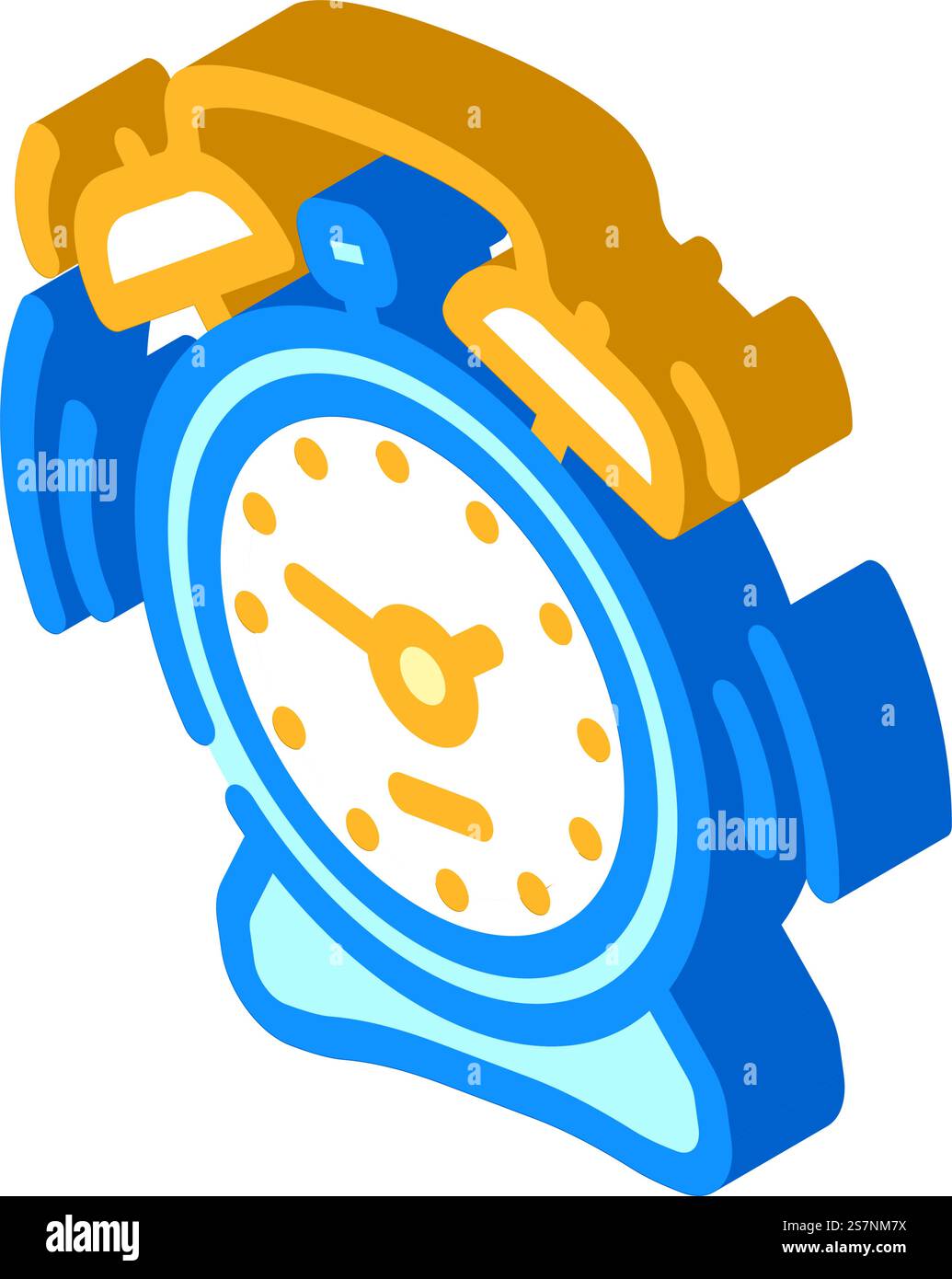 alarm clock alert isometric icon vector. alarm clock alert sign ...