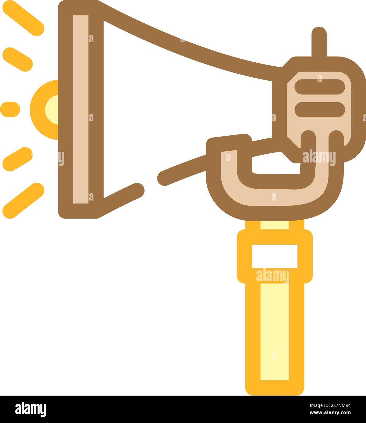 emergency siren alert color icon vector. emergency siren alert sign ...