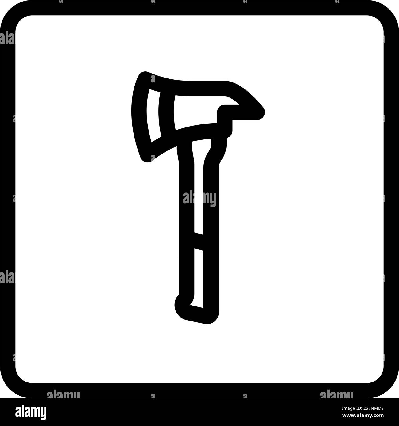 axe emergency safety line icon vector. axe emergency safety sign ...