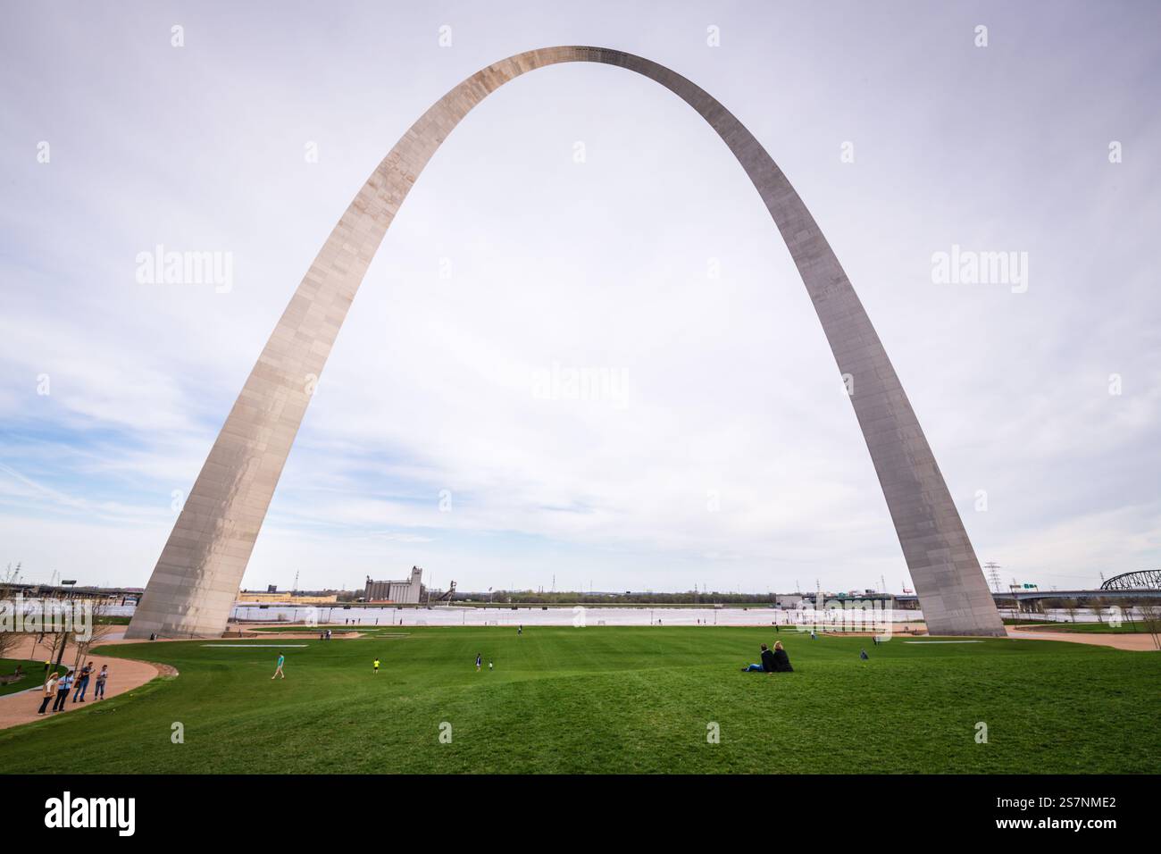 St. Louis, MO USA - April 10, 2019: Gateway Arch National Park is a ...