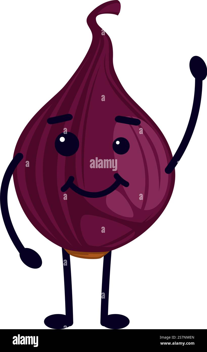 Smiling and waving onion character hi-res stock photography and images ...