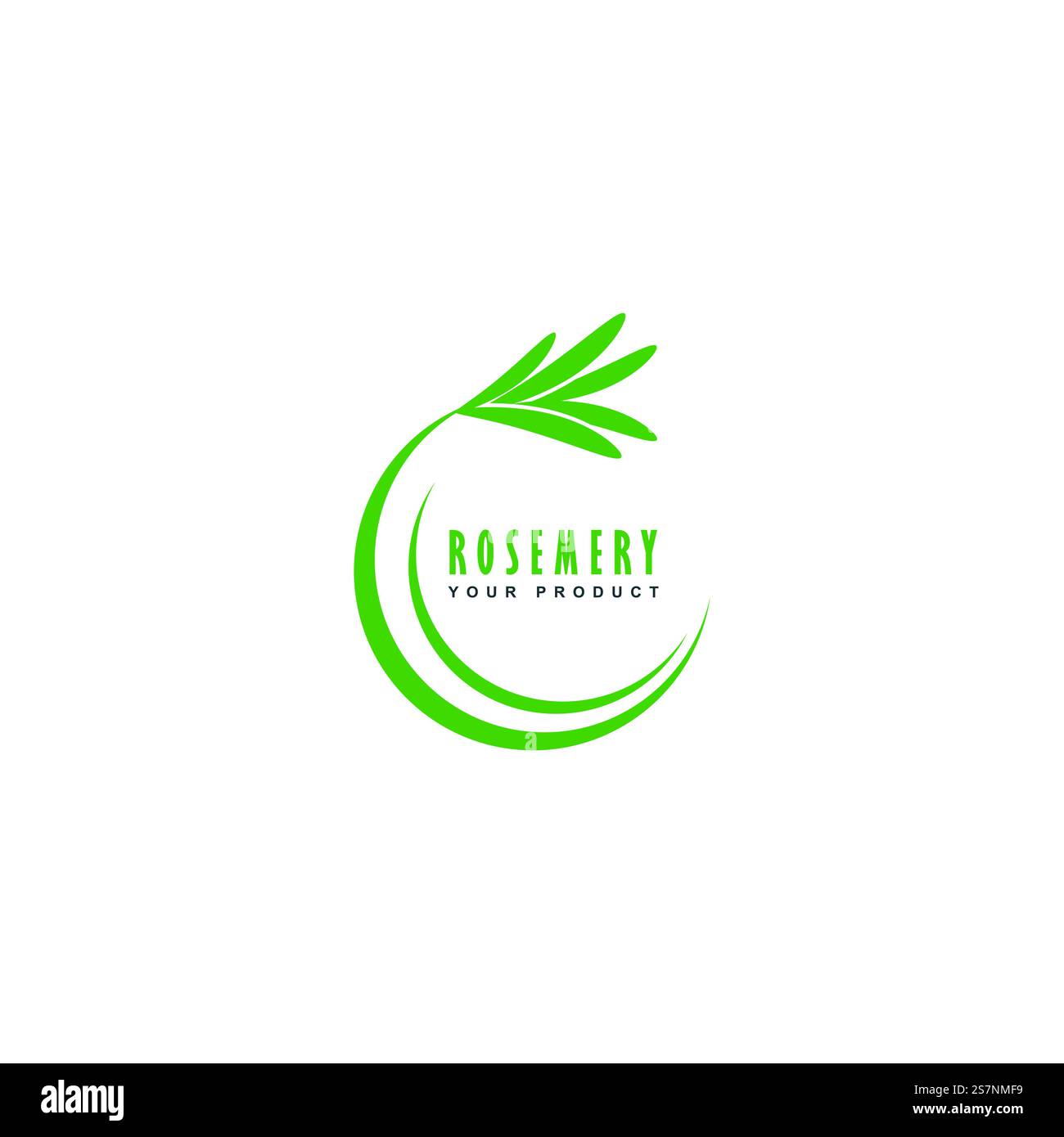 Rosemary logo vector illustration template business element and symbol ...