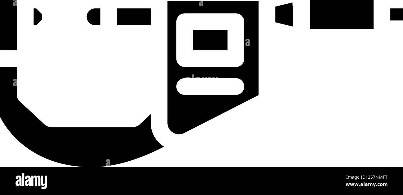 precision measuring manufacturing engineer glyph icon vector. precision ...