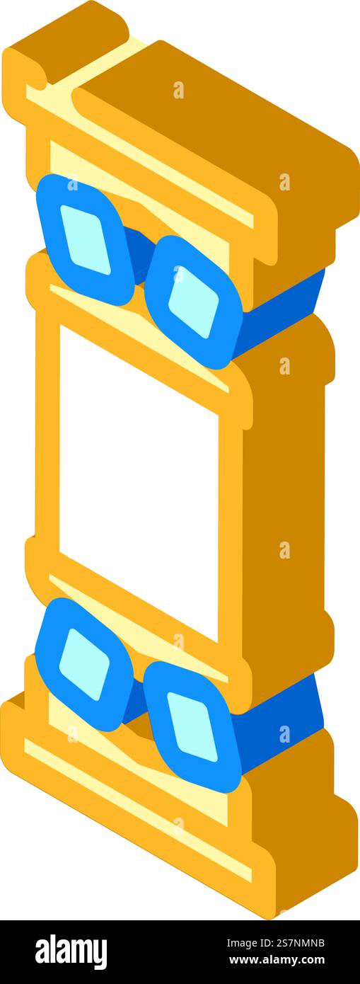 bearing design mechanical engineer isometric icon vector. bearing ...