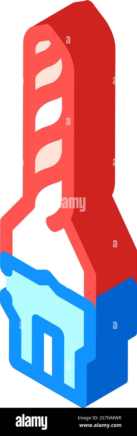 tooling materials mechanical engineer isometric icon vector. tooling ...