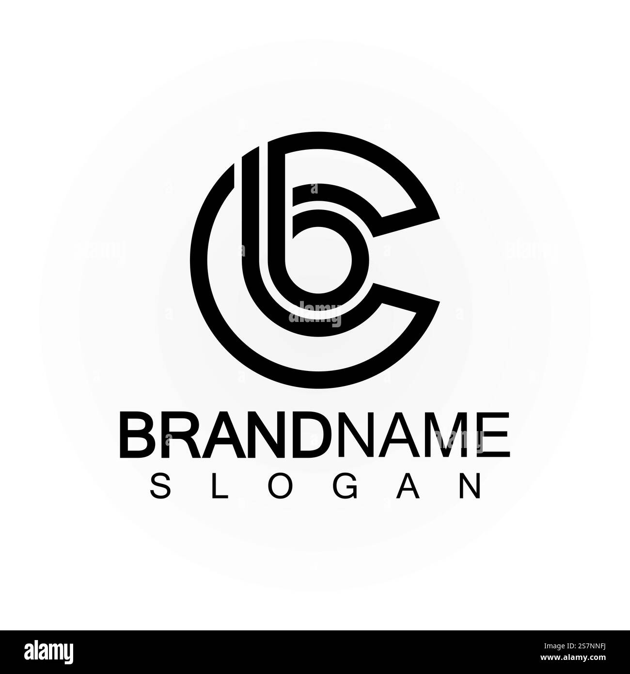 Alphabet letters monogram logo CB,BC,B and C, elegant and Professional ...