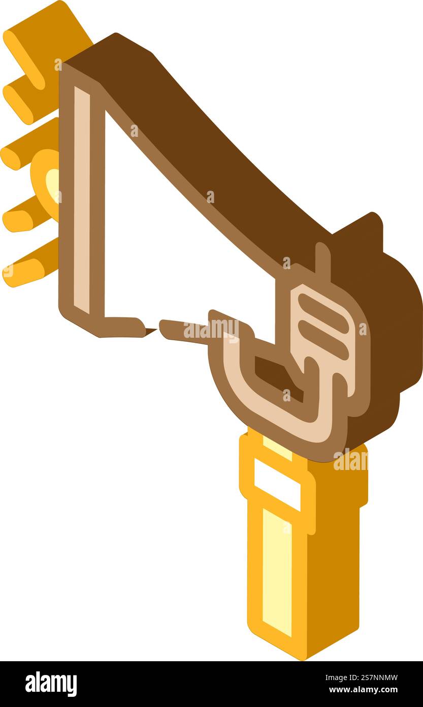 emergency siren alert isometric icon vector. emergency siren alert sign ...