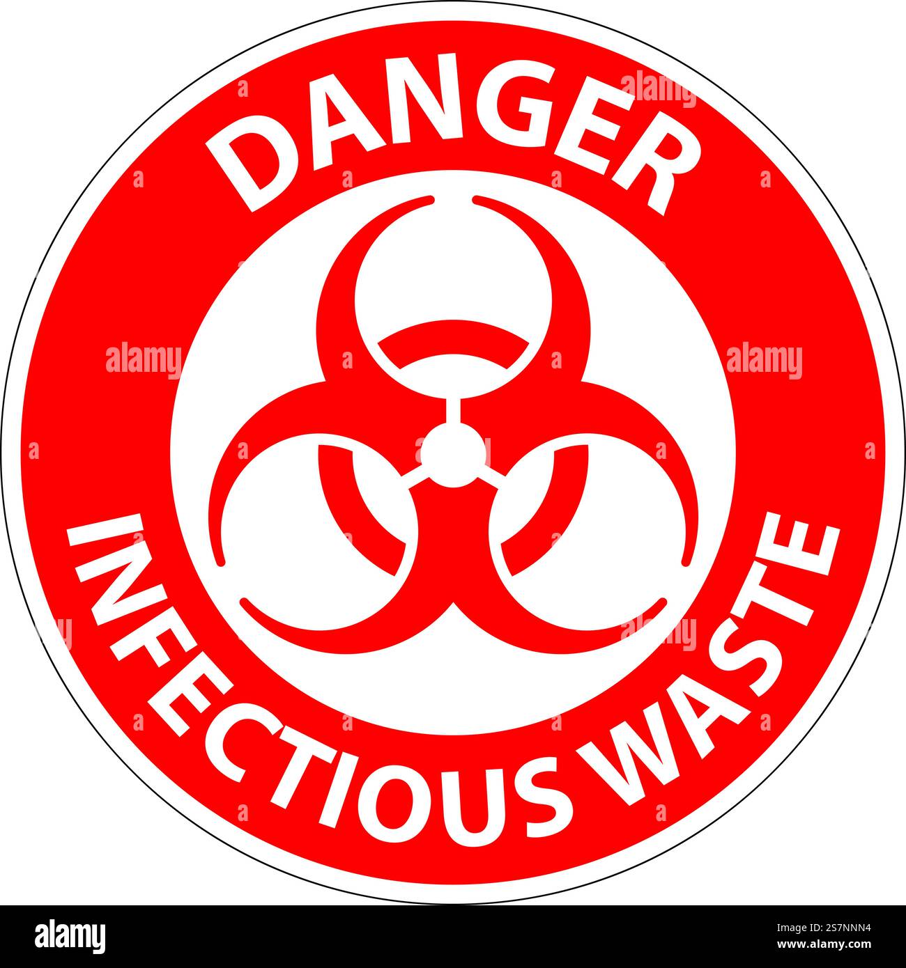 Danger Label Infectious Waste Sign Stock Vector Image & Art - Alamy