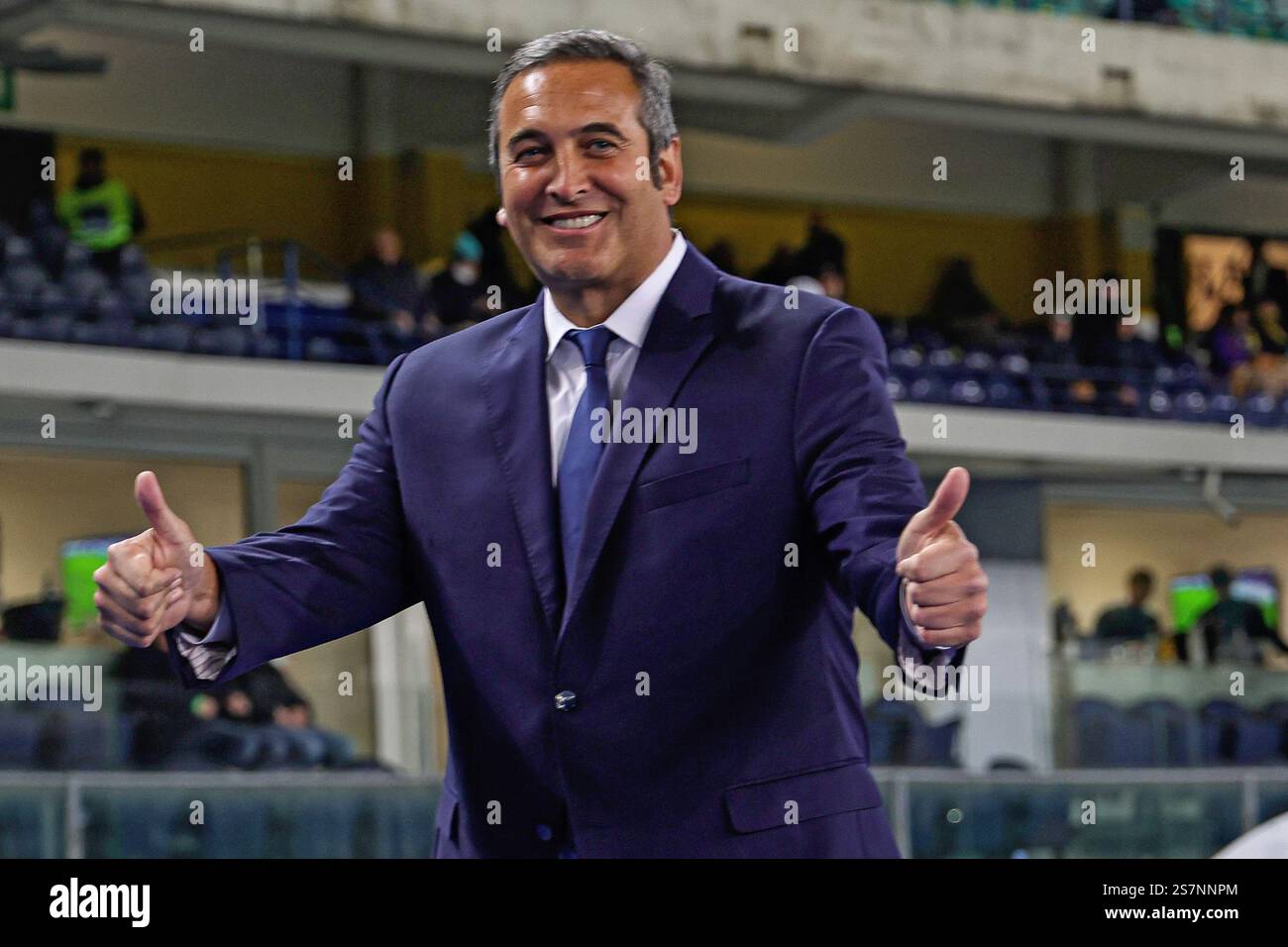 Verona, Italy. 19th Jan, 2025. Italo Zanzi, president of Hellas Verona ...