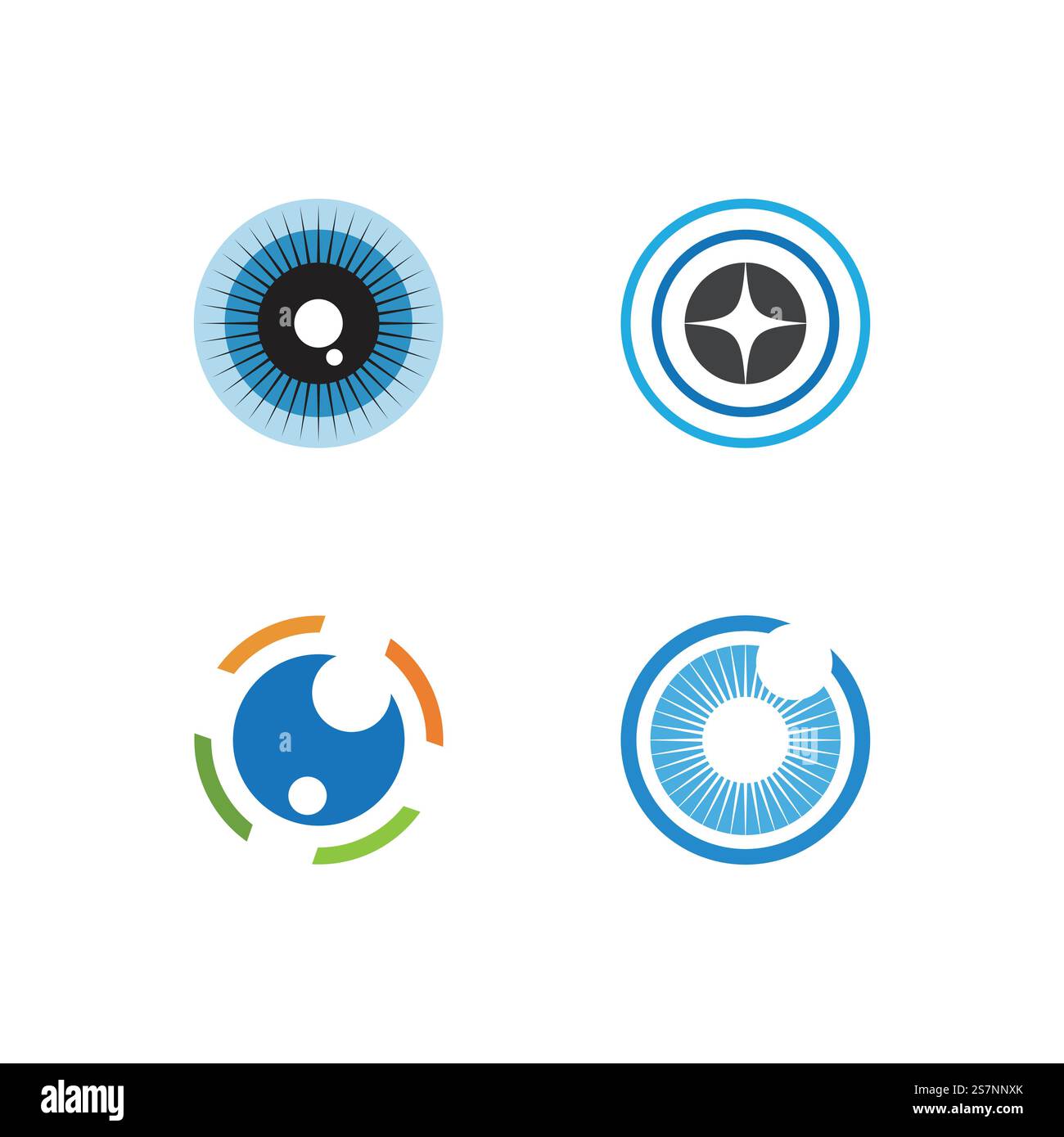Eye logo vector illustration business element and symbol design Stock ...