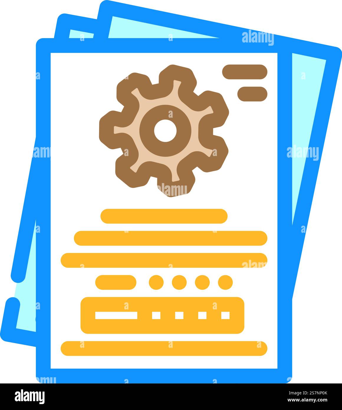 technical writing mechanical engineer color icon vector. technical ...