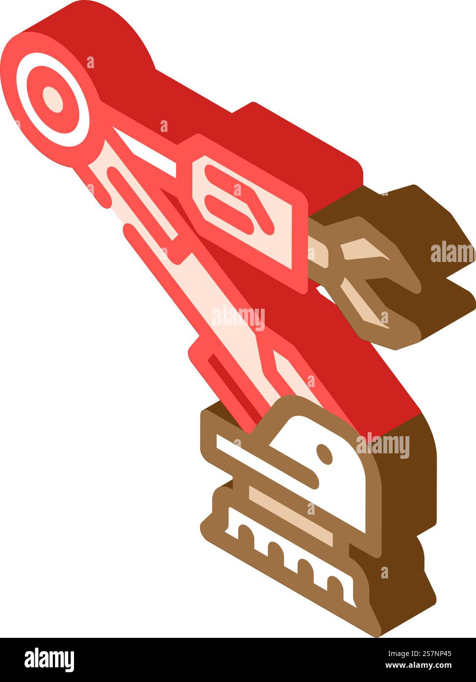 industrial automation mechanical engineer isometric icon vector ...