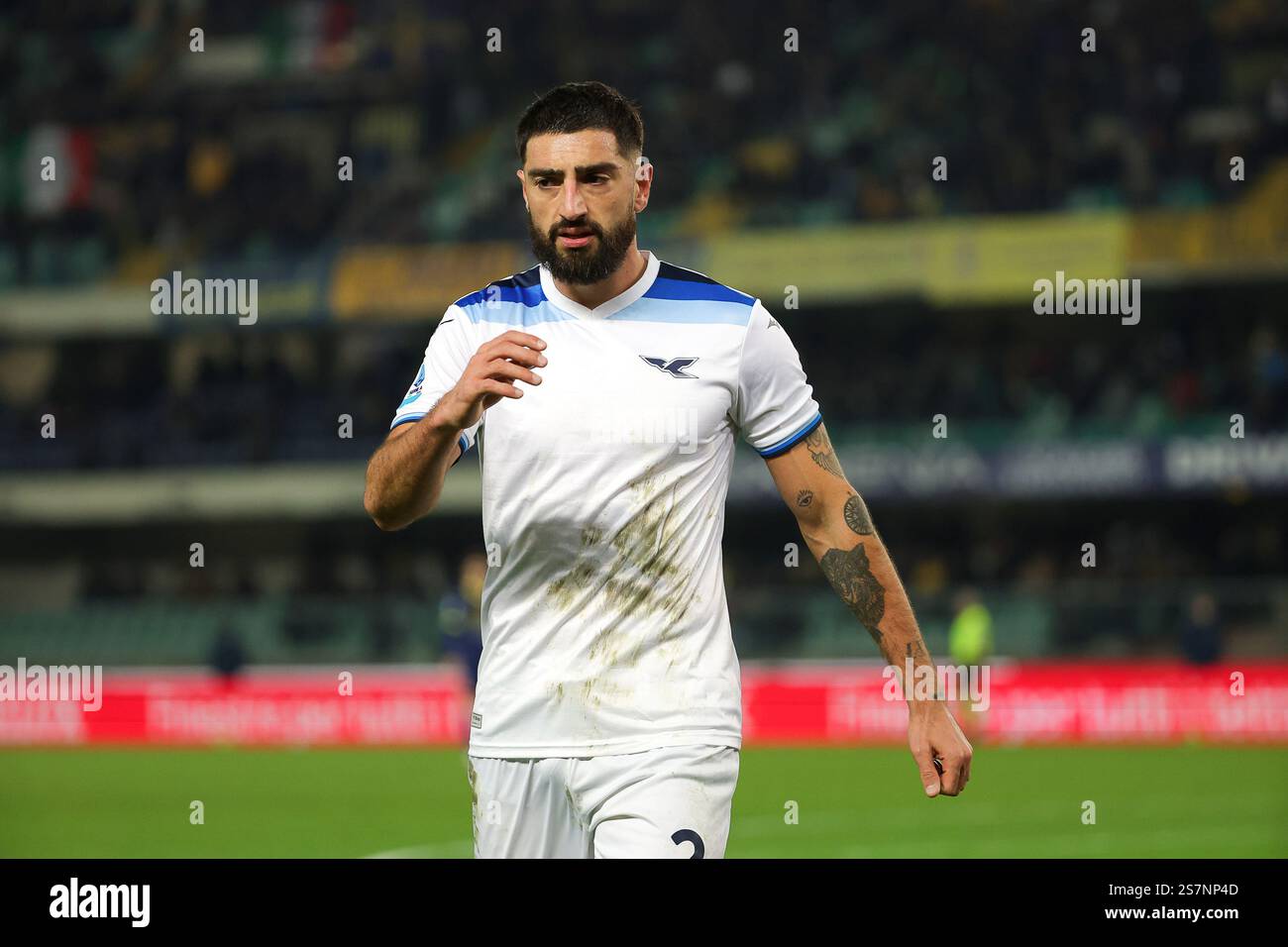 Verona, Italy. 19th Jan, 2025. Samuel Gigot of SS Lazio seen during the ...