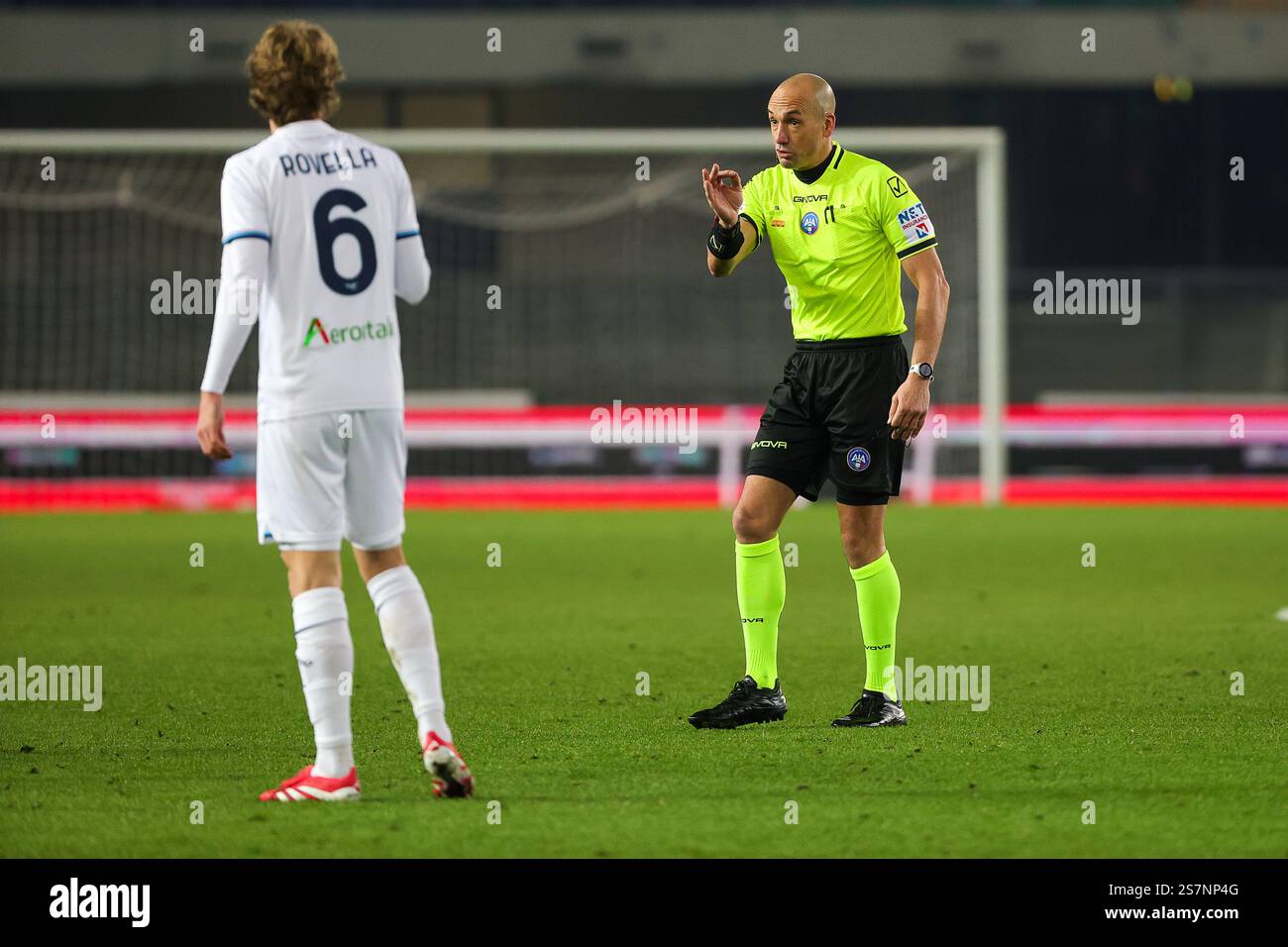 Verona, Italy. 19th Jan, 2025. Referee Michael Fabbri seen during the ...