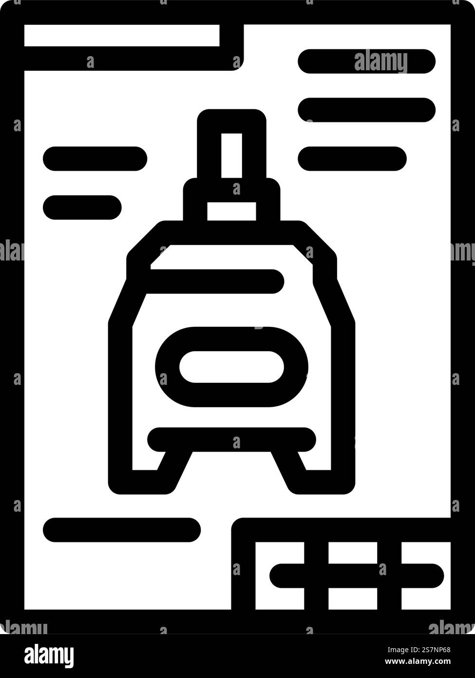 blueprint drafting mechanical engineer line icon vector. blueprint ...