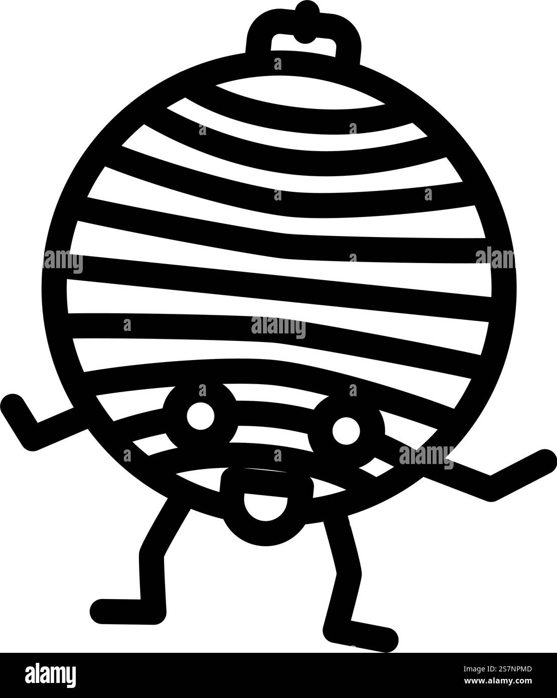 disco ball music retro character line icon vector. disco ball music ...