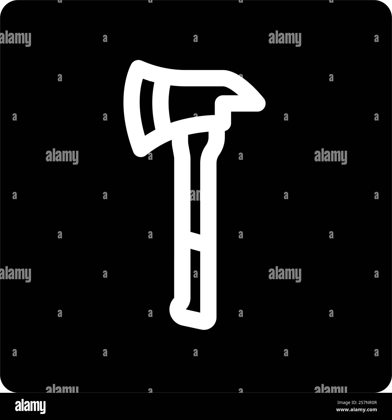 axe emergency safety glyph icon vector. axe emergency safety sign ...