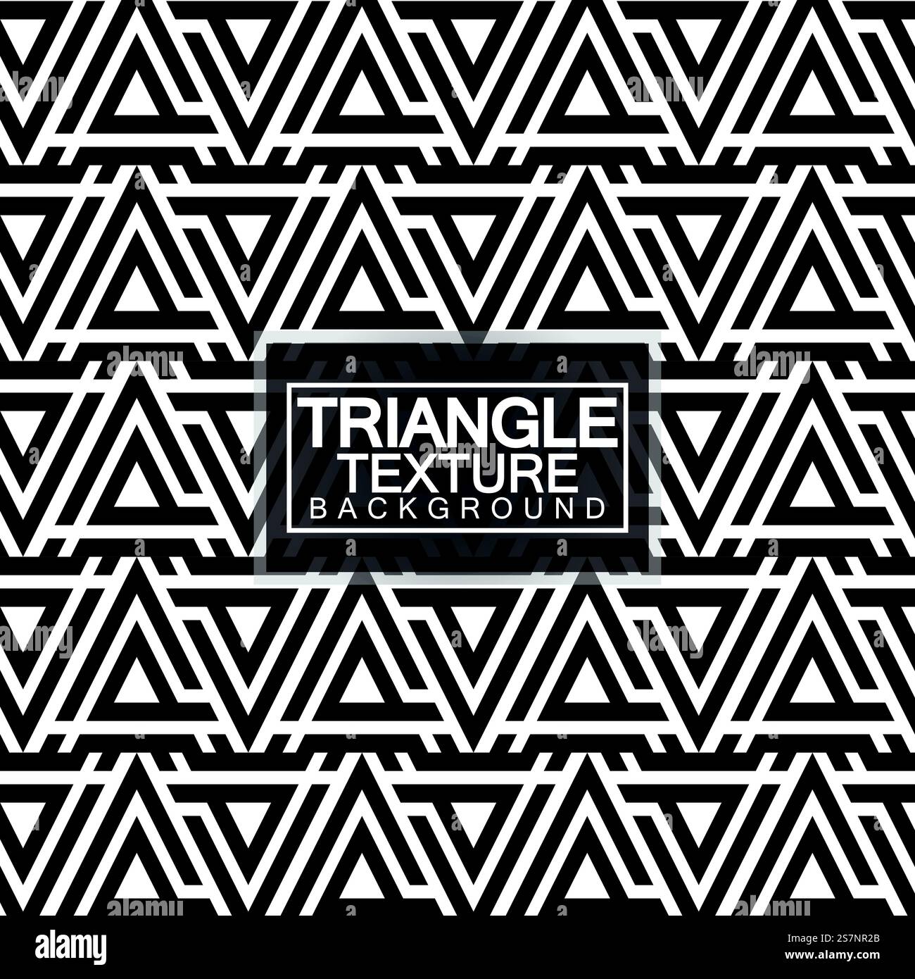 Triangles, Black and White Abstract Seamless Geometric Pattern, Modern ...