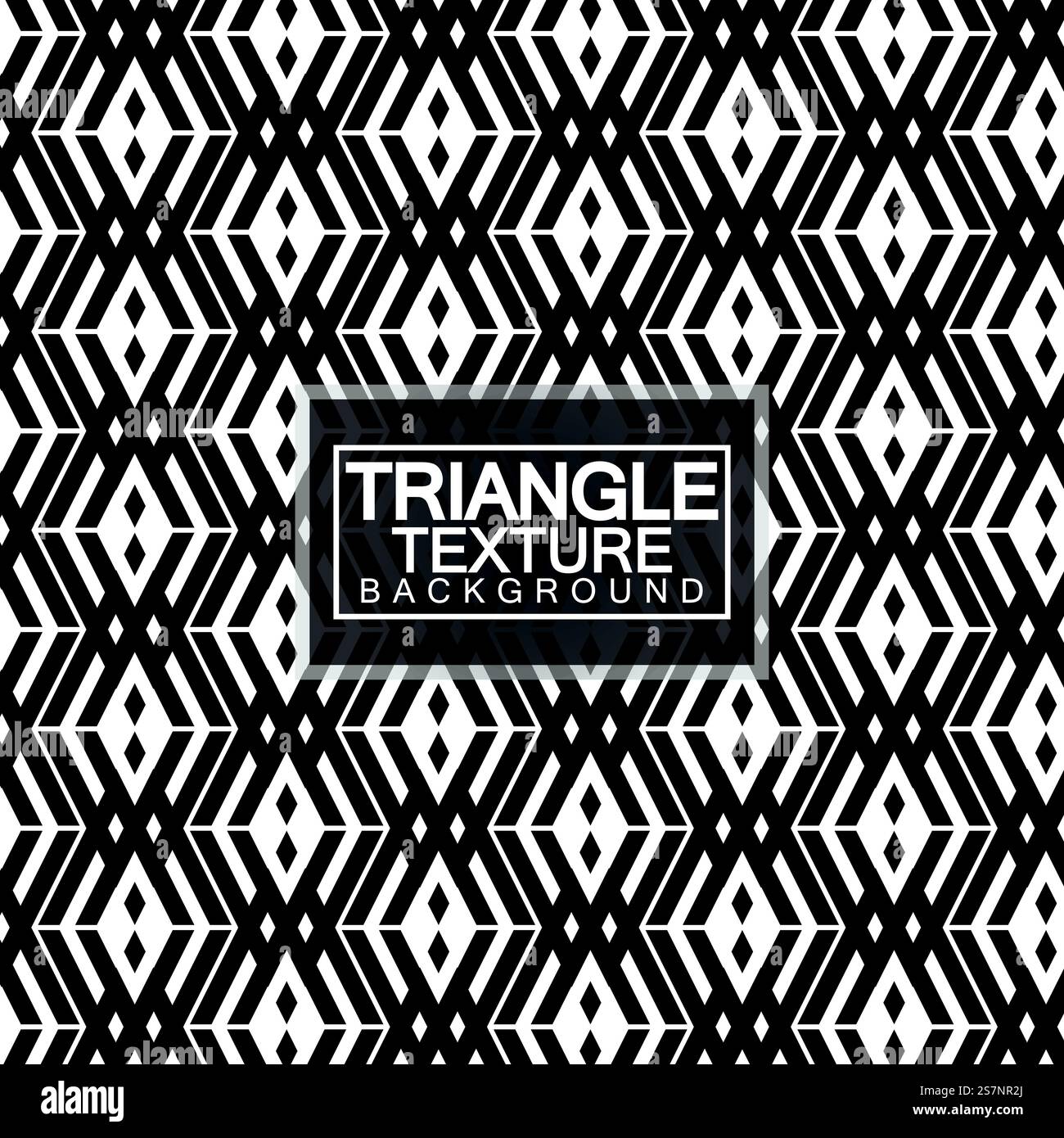 Triangles, Black and White Abstract Seamless Geometric Pattern, Modern ...