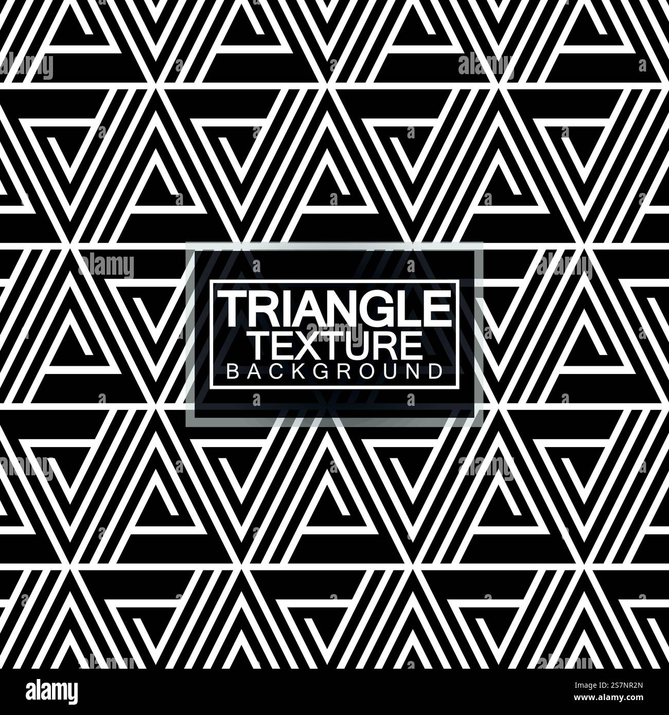 Triangles, Black and White Abstract Seamless Geometric Pattern, Modern ...