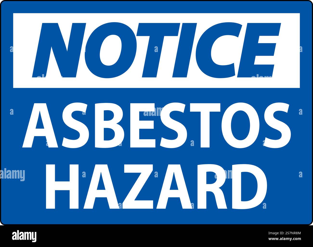 Asbestos Notice Signs Asbestos Hazard Area Authorized Personnel Only ...