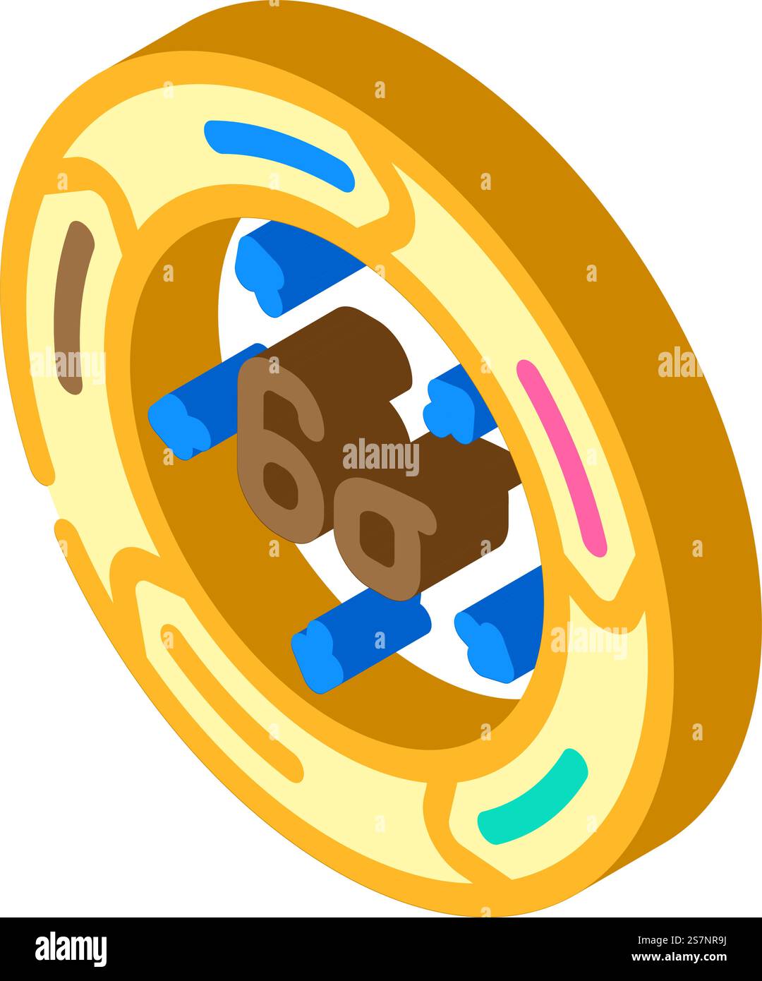 six sigma manufacturing engineer isometric icon vector. six sigma ...