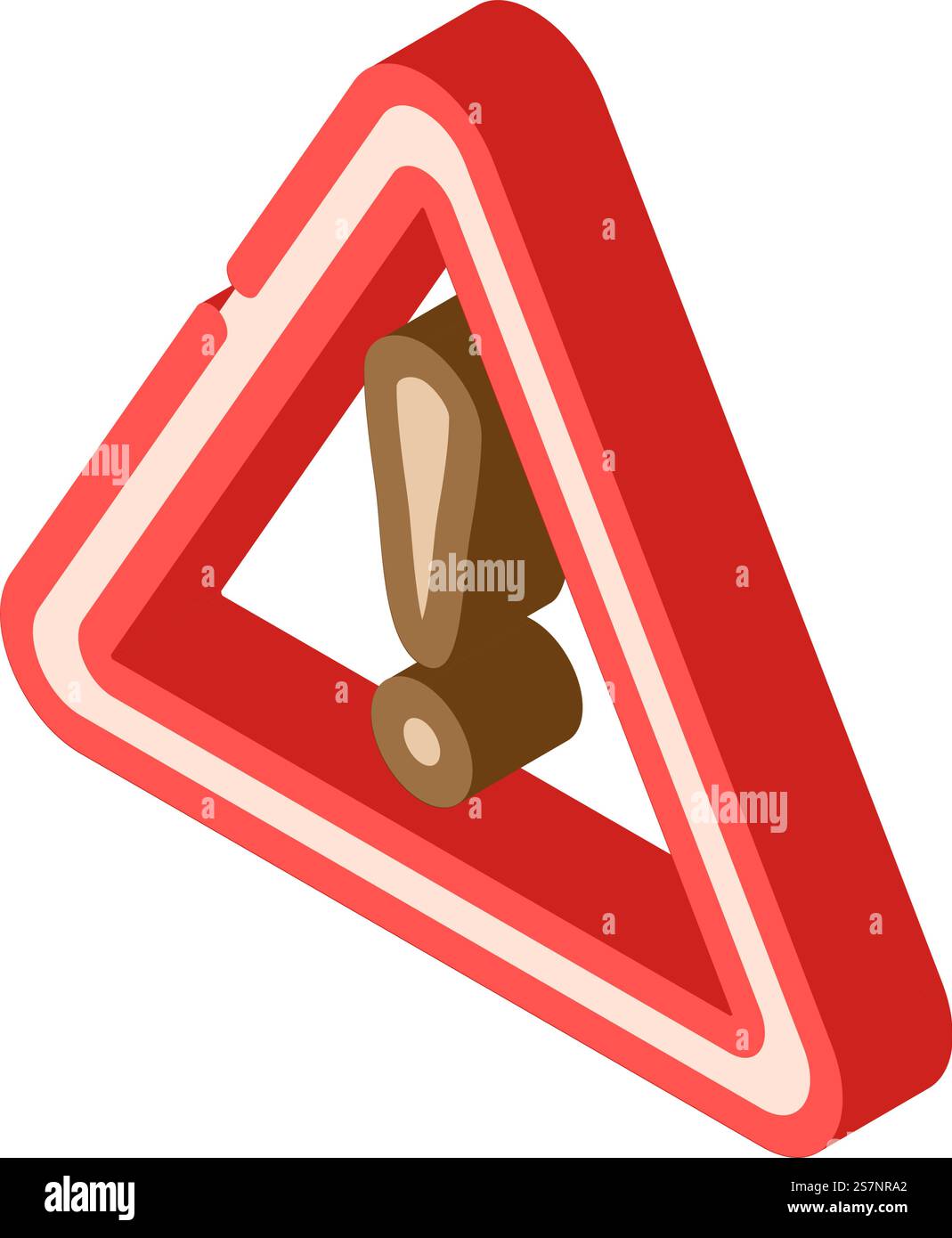 exclamation mark alert isometric icon vector. exclamation mark alert ...
