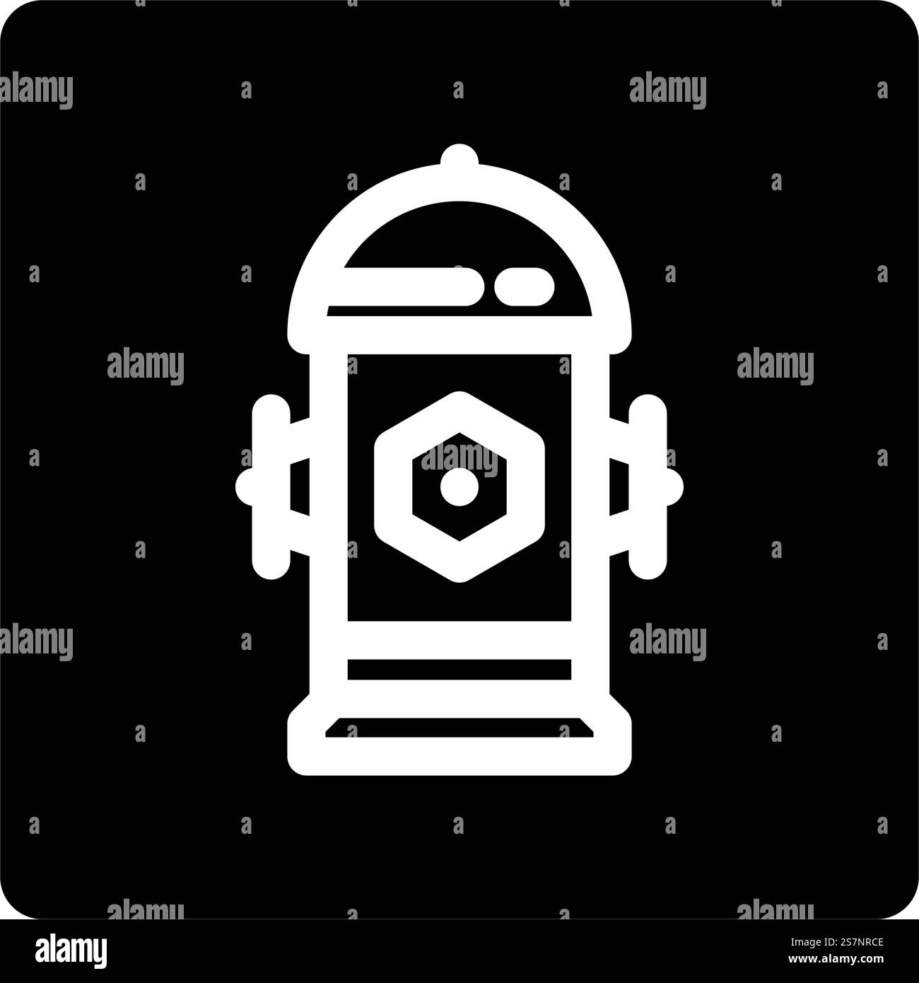 fire hydrant emergency glyph icon vector. fire hydrant emergency sign ...
