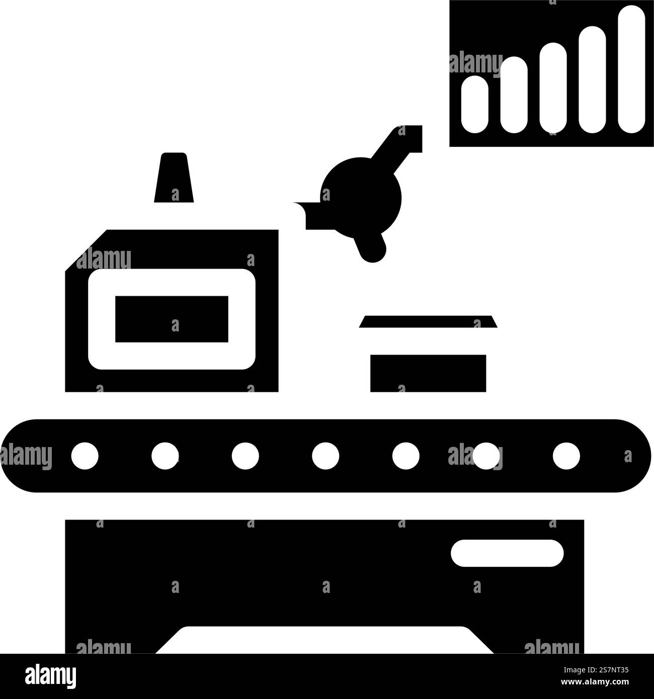 lean manufacturing mechanical engineer glyph icon vector. lean ...