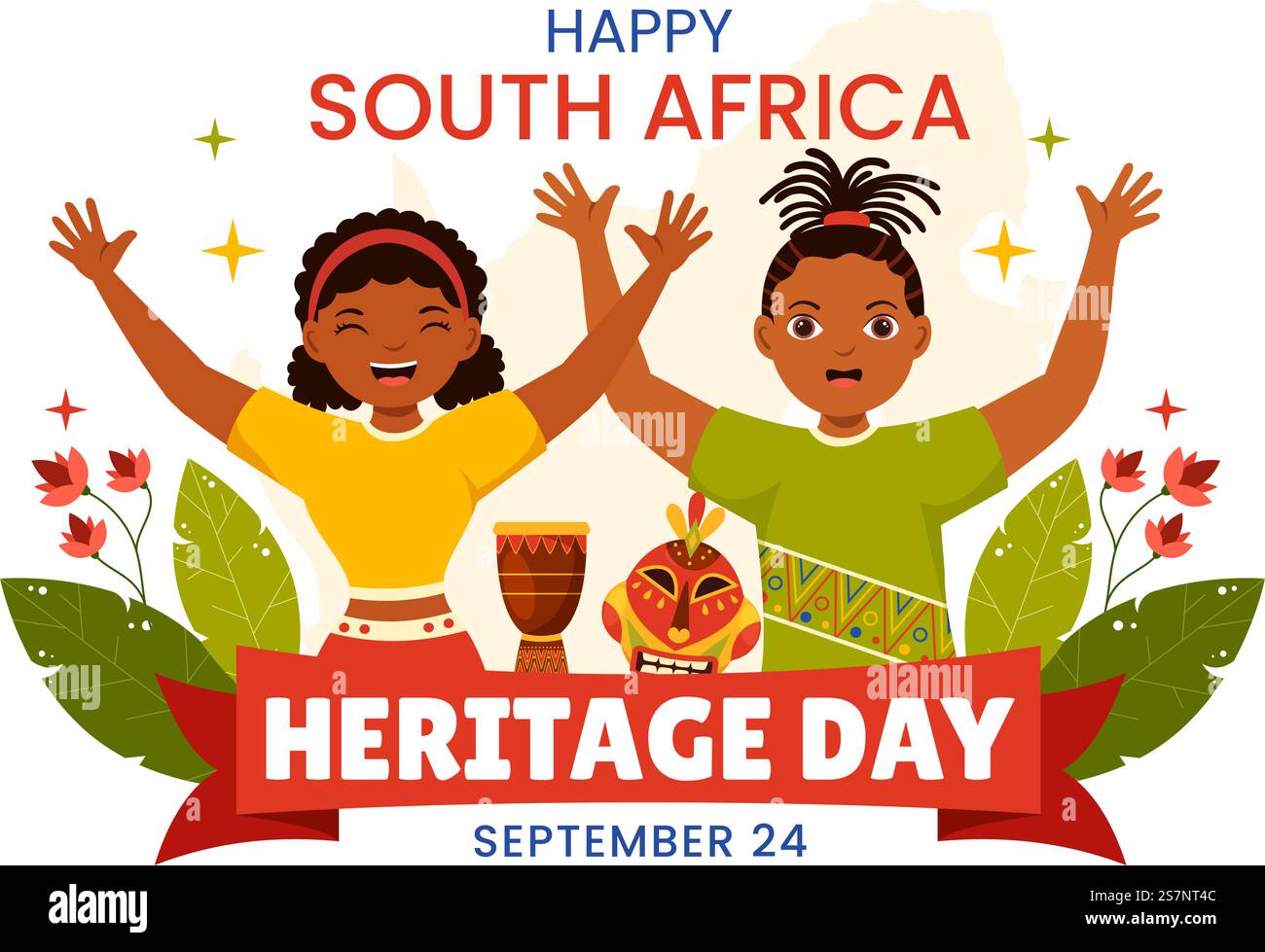 Happy Heritage Day South Africa Vector Illustration on September 24 ...