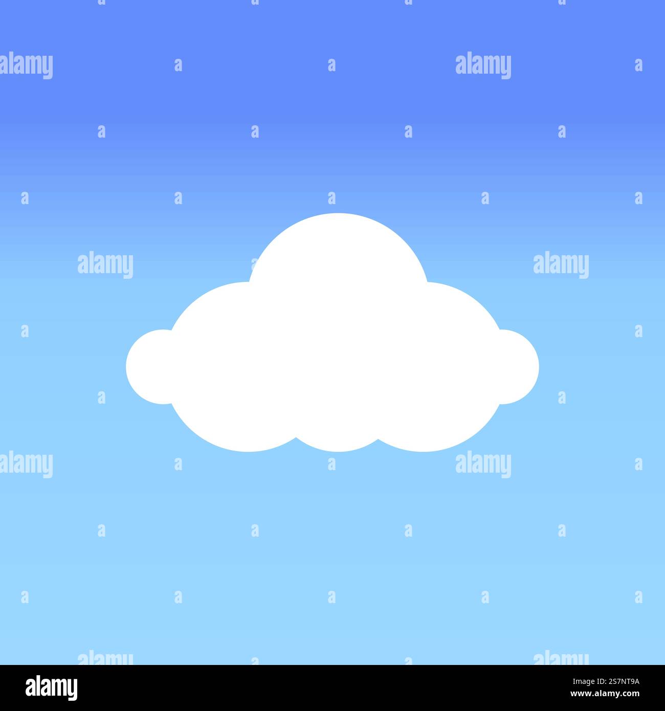 Cloud blue sky illustration vector flat design Stock Vector Image & Art ...