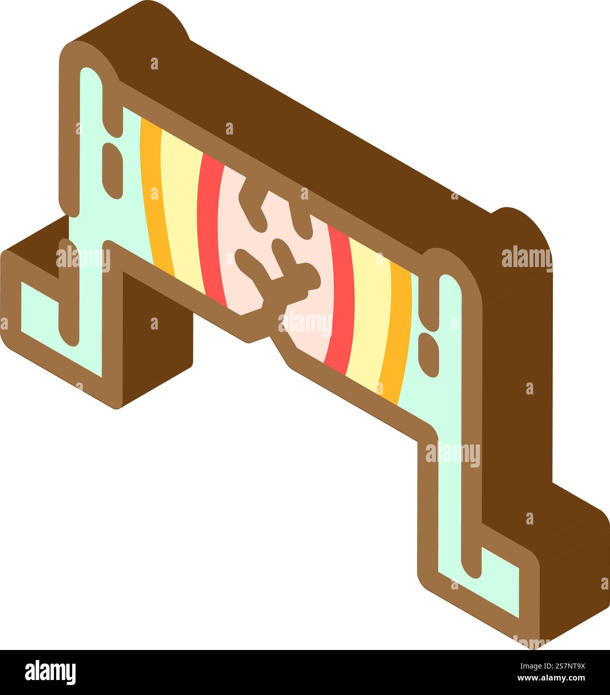 fatigue analysis mechanical engineer isometric icon vector. fatigue ...