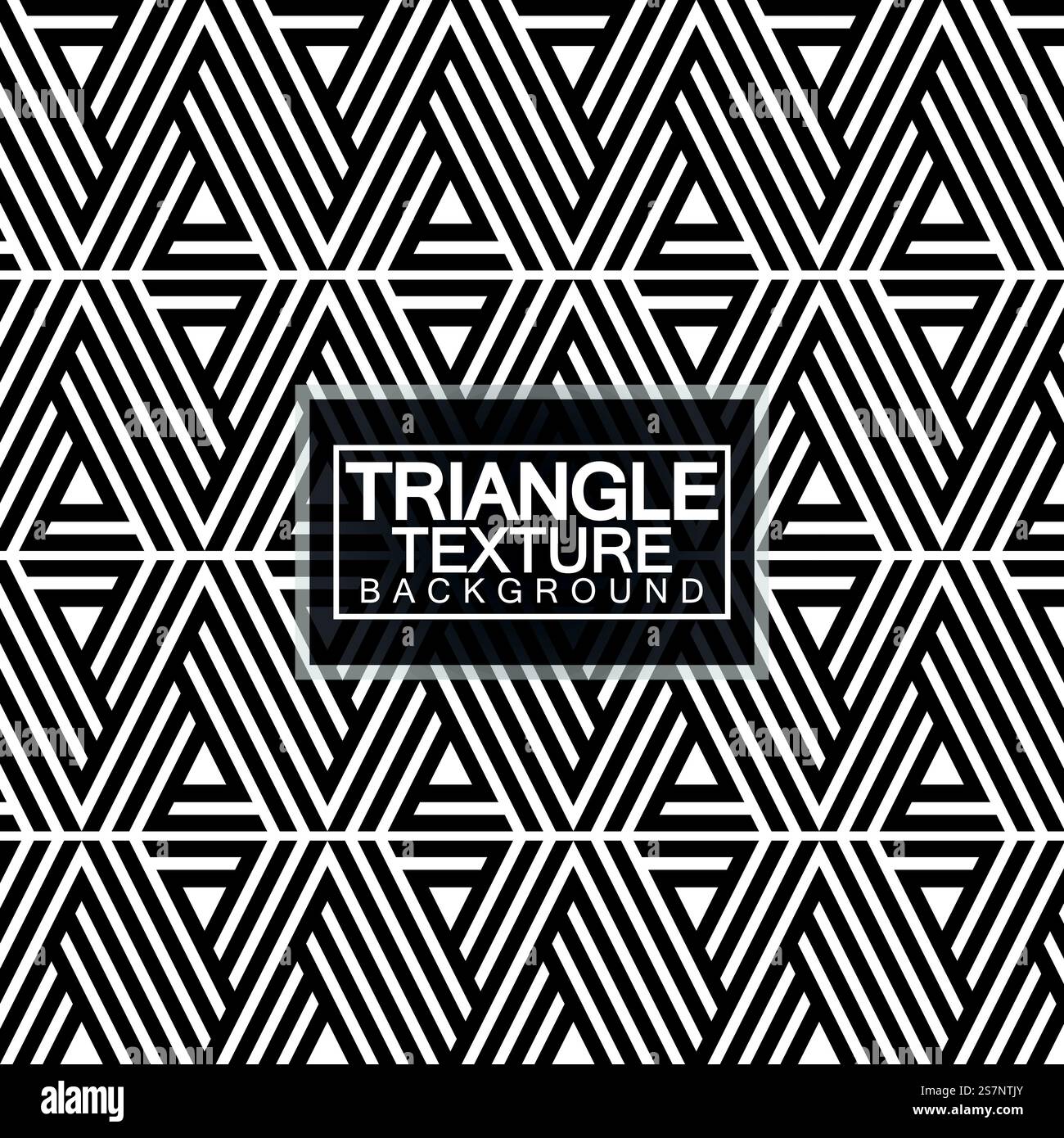 Triangles, Black and White Abstract Seamless Geometric Pattern, Modern ...