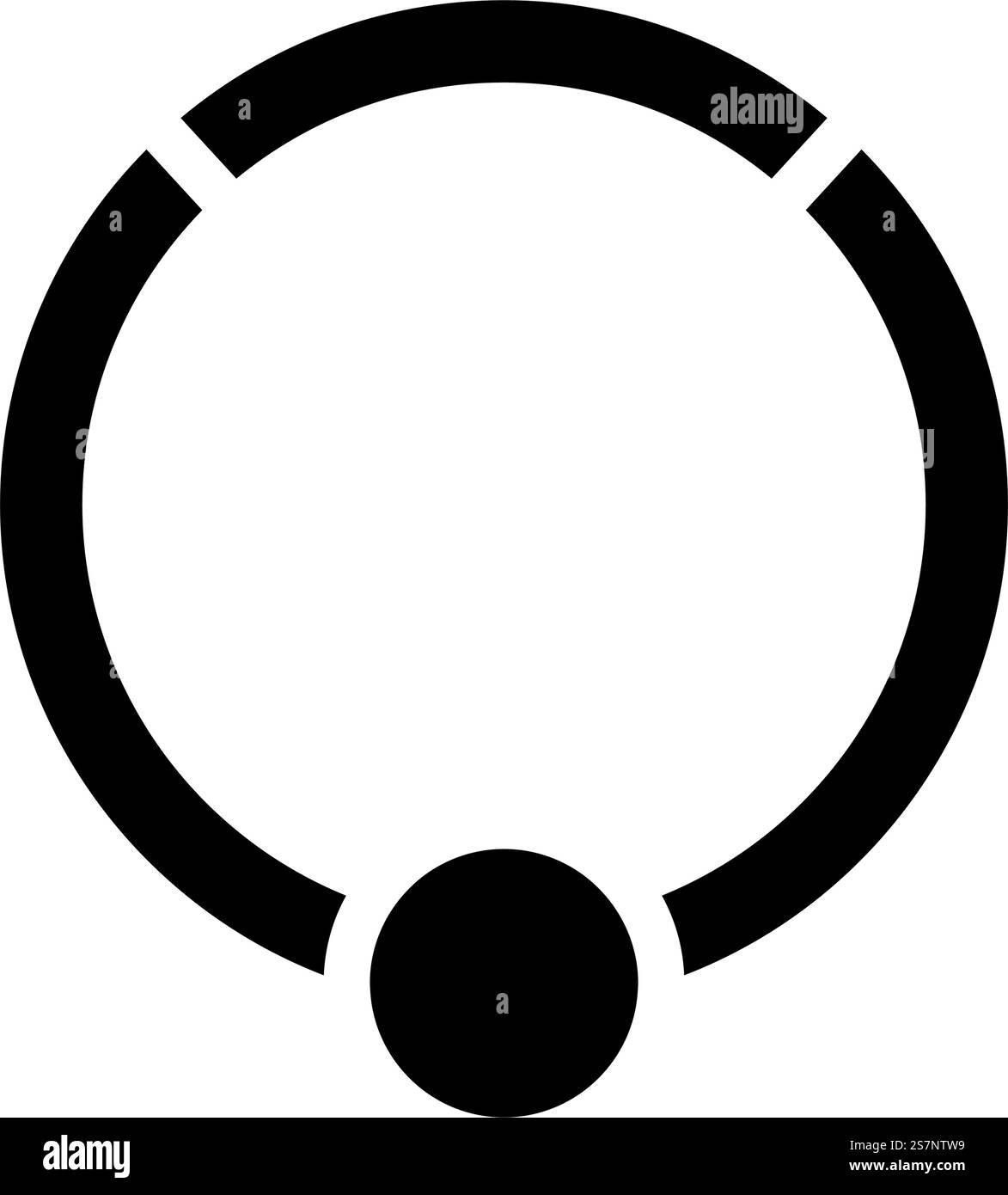 ring piercing glyph icon vector. ring piercing sign. isolated symbol ...