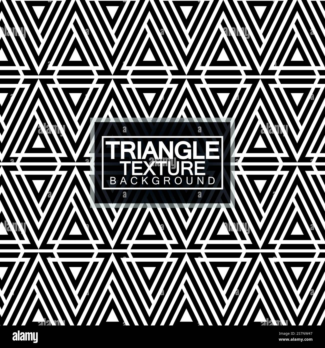 Triangles, Black and White Abstract Seamless Geometric Pattern, Modern ...