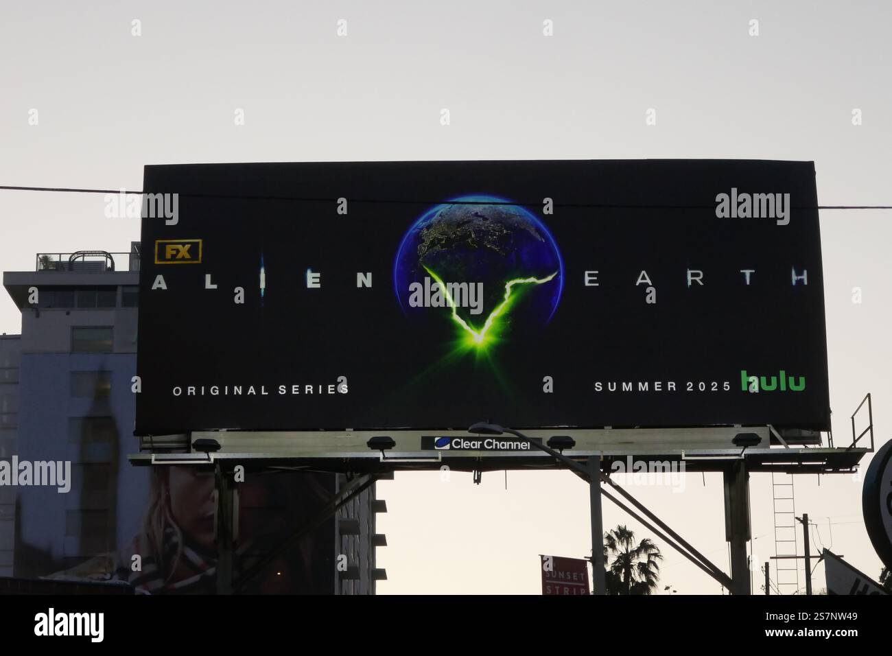 Los Angeles, California USA 18th January 2025 Alien Earth Billboard on ...