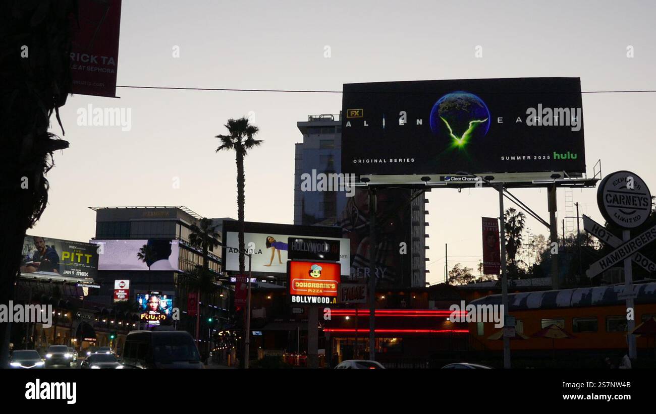 Los Angeles, California USA 18th January 2025 Alien Earth Billboard on ...