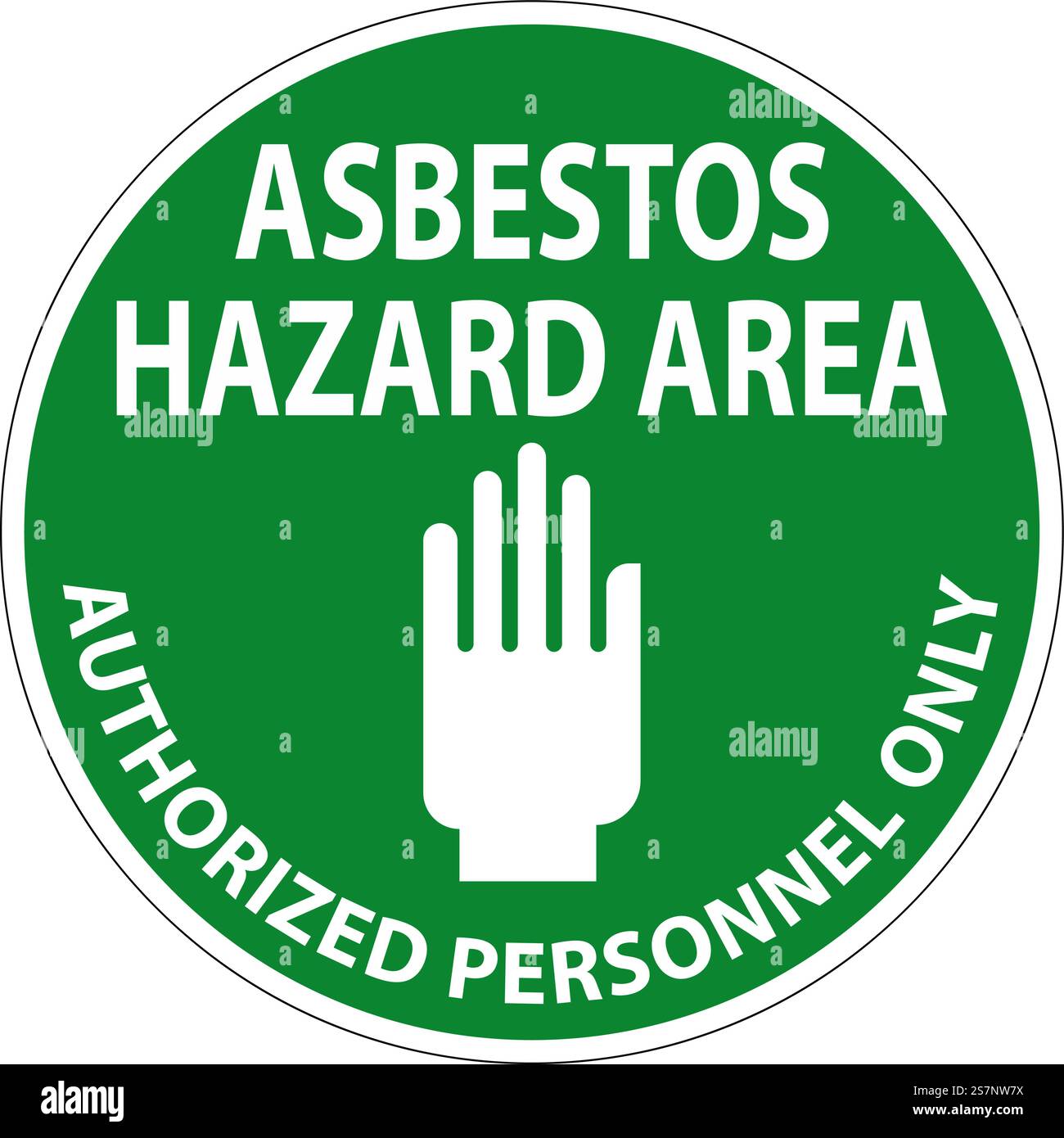 Asbestos Warning Signs Asbestos Hazard Area Authorized Personnel Only ...